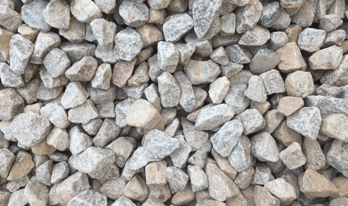 Rail Ballast Granite 32/50mm 50 x 25kg - Poly Bags